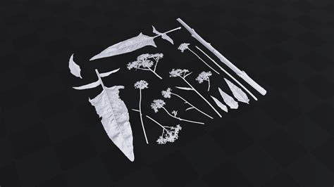 Bunias Orientalis Download Free Texture Atlases And Decals Substance Pbr Material In High