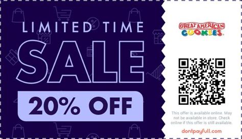 Great American Cookie Company Coupon Code 2024 Detroit Chinatown