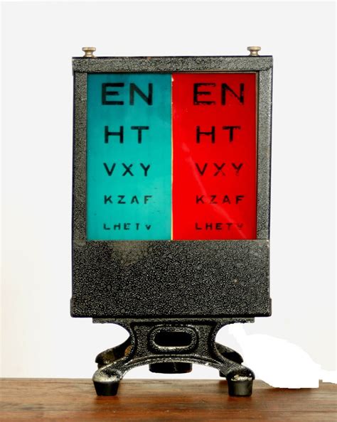 Vintage 1940s Opticians Lighted Electric Eye Chart At 1stdibs