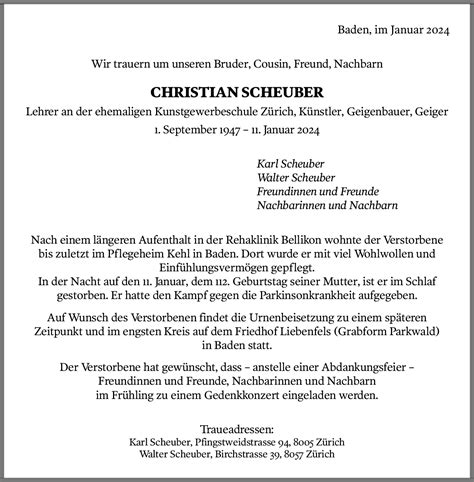 Christian Scheuber Hommages