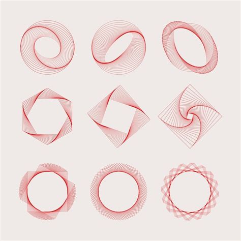Free Vector Abstract Geometric Elements Set Vector
