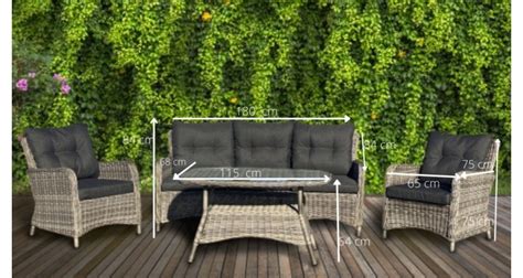 Set Mobilier Premium De Terasa Ruby Ratan Sintetic