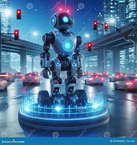 169 115 Traffic Management Robot A Robot Designed For Traffc Stock