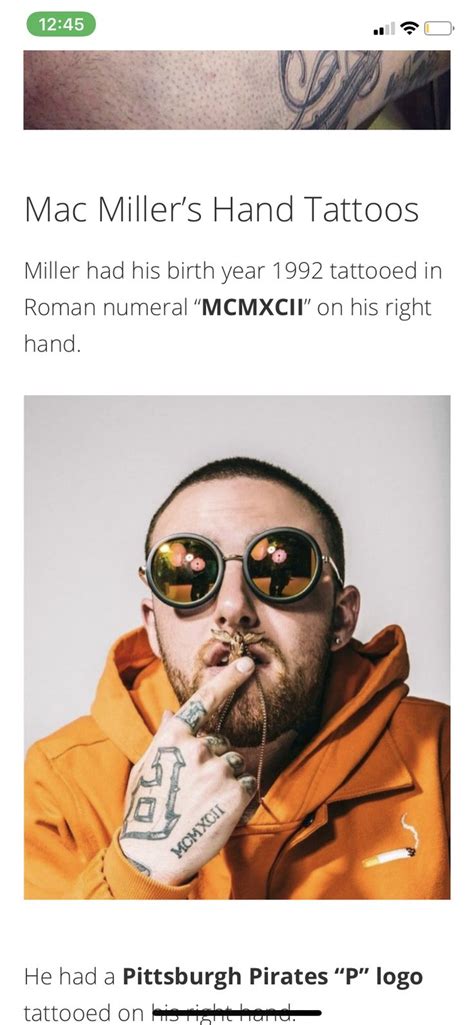 500 Best Mac Miller Tattoo Ideas Designs And Meaning 2026