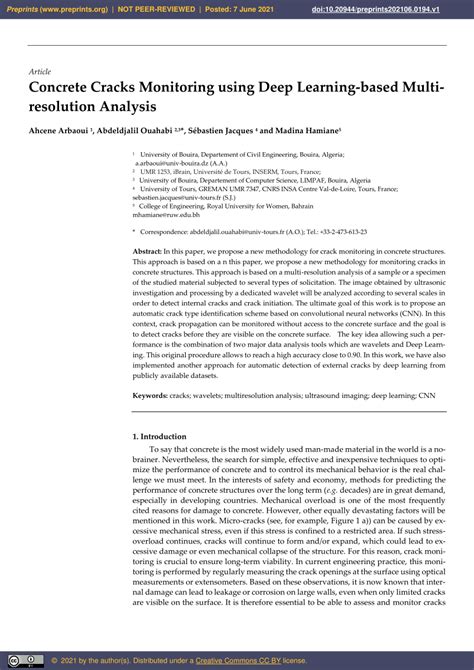 Pdf Concrete Cracks Monitoring Using Deep Learning Based Multi