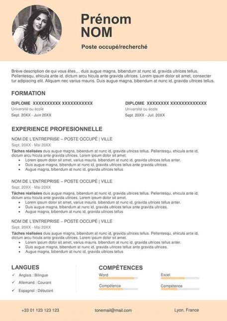 Exemple De Cv Commercial Gratuit à Télécharger Modèle Cv Word