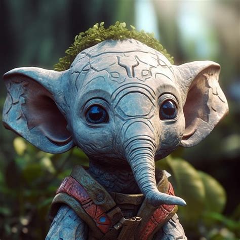 Premium Ai Image A Cute Elephant Game Characters