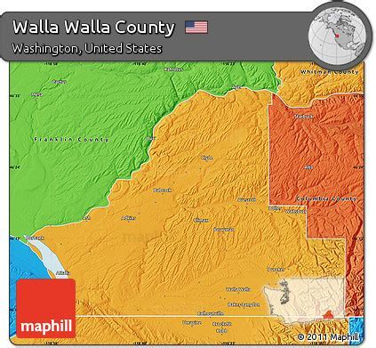 Download Walla Walla County Map Hd Maps Images And Pdf Longitude Pr Maps Of Countries And