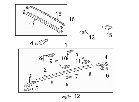 Toyota Sequoia Roof Luggage Carrier Side Rail Gasket Left 634860c010