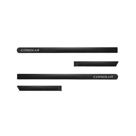 Jogo De Friso Lateral Toyota Corolla Pintado Cinza Médio Sem Nome Flash 57 Mercadocar
