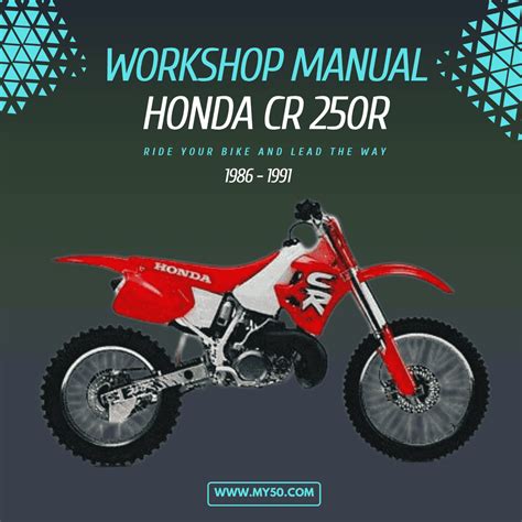 Honda Cr 250r Workshop Service Manual86 91 My50 Motorcycles
