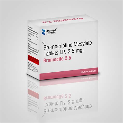 Bromocite 25 Bromocriptine 25 Mg Tablet For Hormone And Movement
