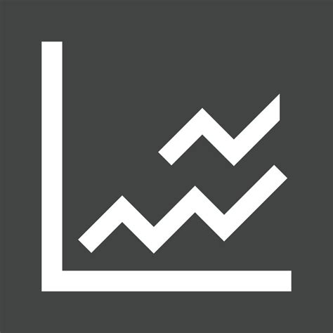 Line Graph Glyph Inverted Icon 14287245 Vector Art At Vecteezy