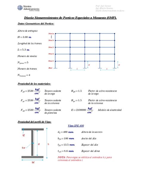 Diseño Sismorresistente En Acero Smf Pdf Pandeo Ingeniería De Edificación