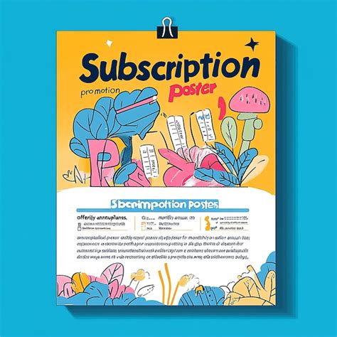 Subscription Poster Promotion Offering Monthly Or Annual Plans