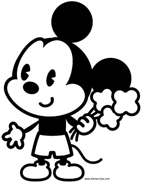 Imagenes De Personajes De Disney Kawaii Para Colorear Dibujo De Helado
