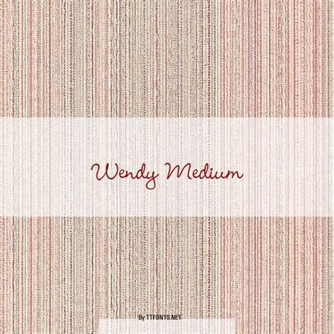 Wendy Medium Roman Truetype Font