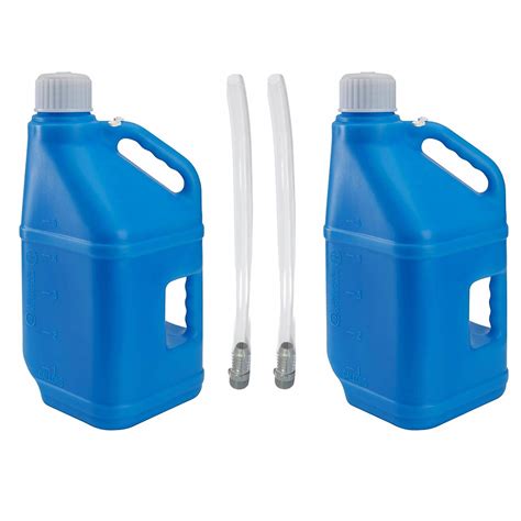 2 Pack Square 5 Gallon Utility Jugs With Filler Hoses Axer Performance