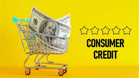 Consumer Credit Report Is Shown Using The Text Stock Image Image Of