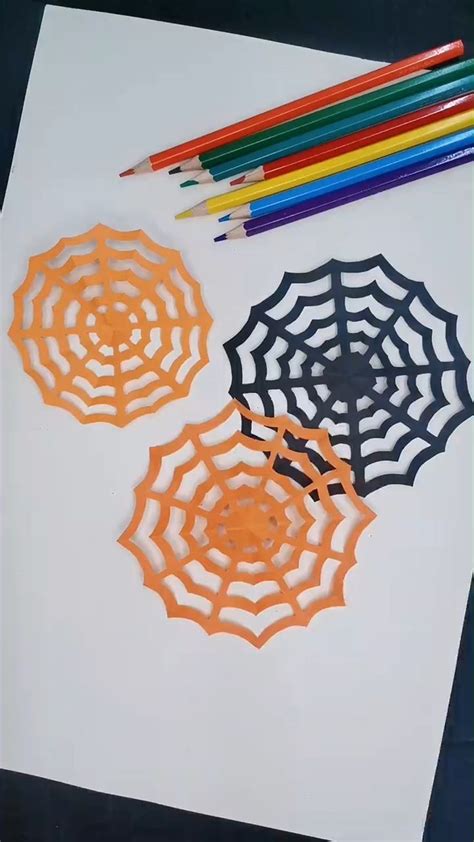 How To Make A Paper Spider Web For Halloween Artofit