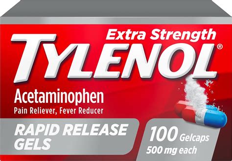 Tylenol Regular Strength Tablets 100 Count Pack Of 2