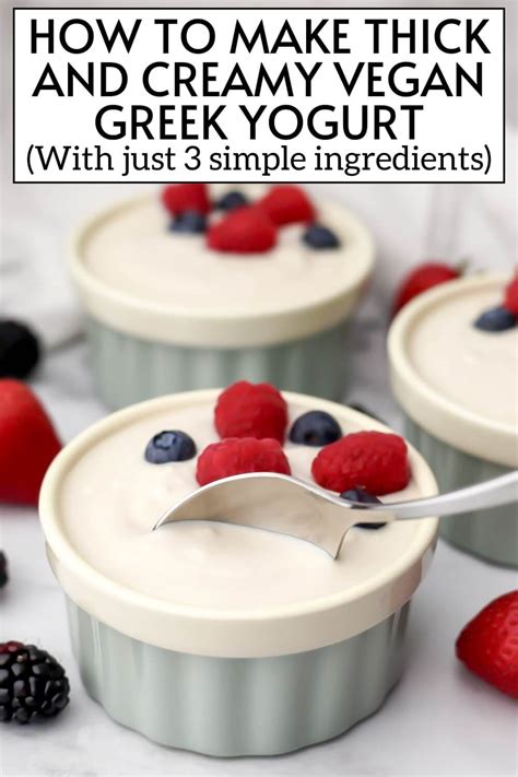 This Thick And Creamy Homemade Vegan Greek Yogurt Is Easy To Make With
