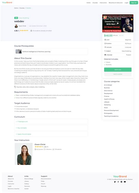 E Learning Website Template In Next Js Source Code For Sell