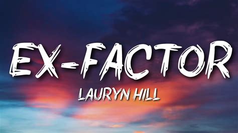 Lauryn Hill Ex Factor Youtube