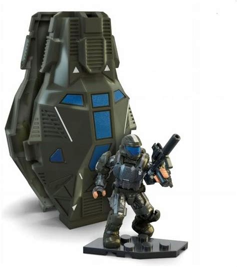 Mega Halo Odst Rookie Drop Pod Micro Action Figure Hnc75