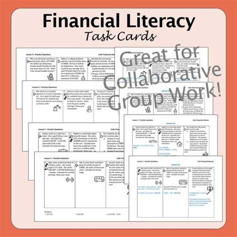 Bc Math 10 Financial Literacy Task Cards And Checkpoints Differentiated Engaging