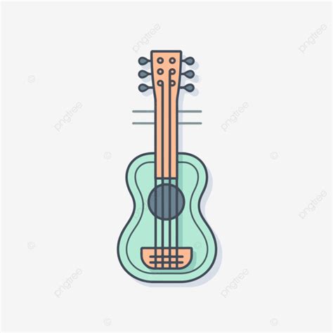 Musical Instrument Icon In A Flat Style Vector Ukele Lineal Icon
