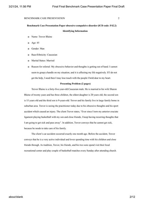 Solution Final Final Benchmark Case Presentation Paper Final Draft