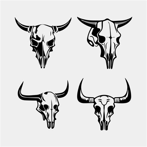 Bull Head Skull Tattoo