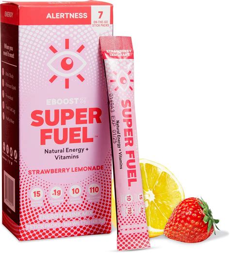 Eboost Energy Drink Powder Super Fuel Strawberry