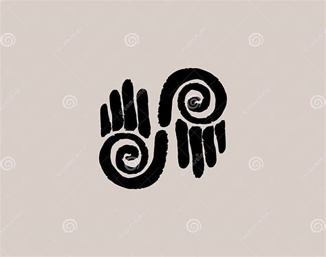 Healing Hand Symbol Of Native Americans Represents Human Life And Is