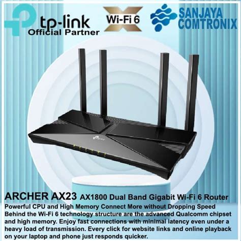 Promo Tp Link Archer Ax Dual Band Ax Wi Fi Router Diskon Di Seller Caeraa Shop