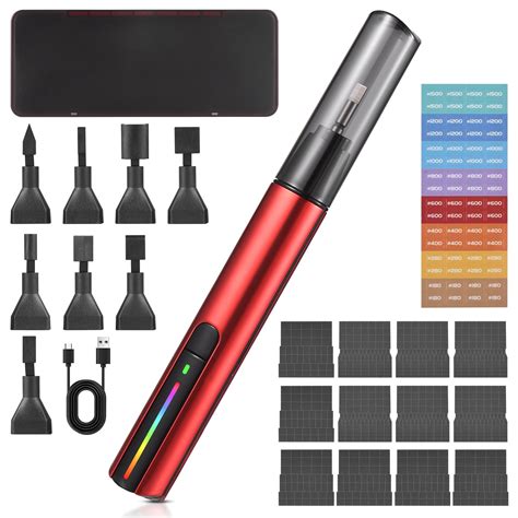 Reciprocating Detail Sander Tool With 8pcs Sanding Head 3 Speed