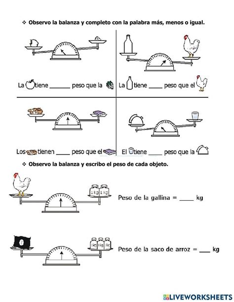 Unidades De Masa Online Pdf Activity For Tercero De Primaria
