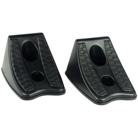 Heavy Duty Rubber Wheel Chocks For Vehicle Safety Pair