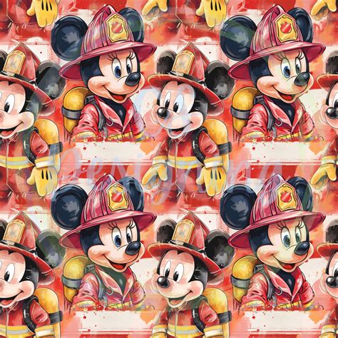 Magic Kingdom Seamlessmickey Mouseseamless Patterndigital Paper