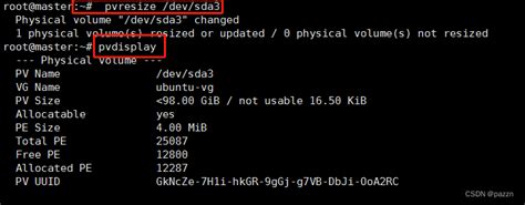 vm虚拟机ubuntu 22 04 lvm磁盘扩容报错：gpt pmbr size mismatch 104857599