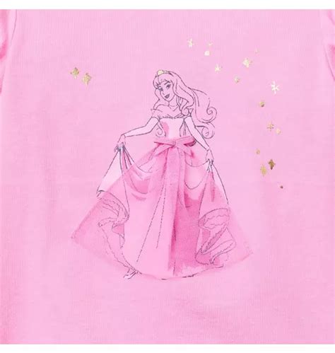Girl Fuschia Pink Disney Aurora Puff Sleeve Tee By Janie And Jack
