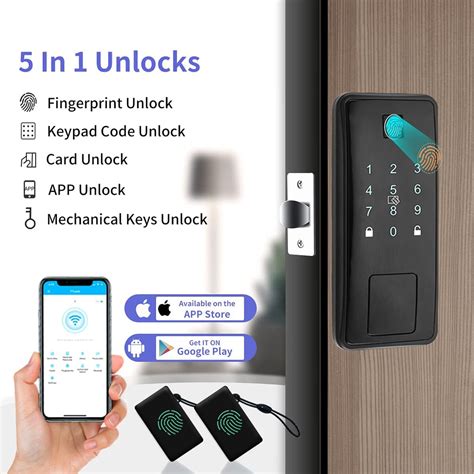 Smart Biometric Electronic Deadboltpasscodetouchscreen Keypadfinger
