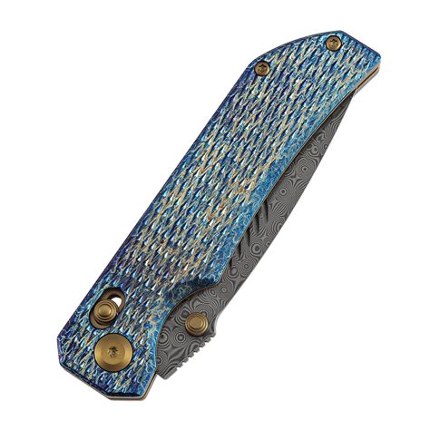Kansept Eaglestrike Crossbar Lock Knife Lightning Strike Finish Titani