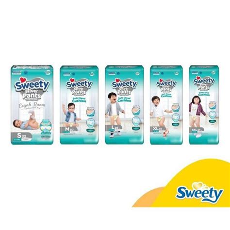 Jual Sweety Silver Soft Cloud S32 M28 L26 Xl24 Xxl22 Shopee Indonesia