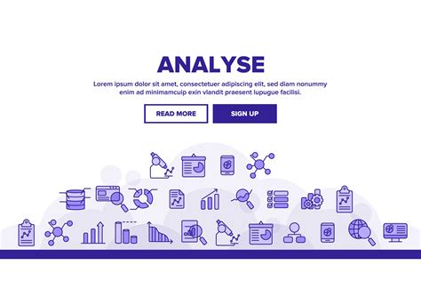 Analysing Data Vector Thin Line Icons Graphic By Stockvectorwin Creative Fabrica