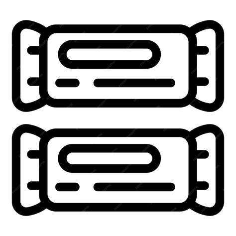 Premium Vector Black And White Vector Illustration Of A Classic Candy