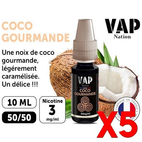 E Liquide Vap Nation 5050 Coco Gourmande X05 Tabac Totem Alès