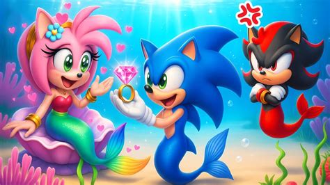 Mermaid Sonic Surprises Amy Shadow Is Unbelievable Sonic The