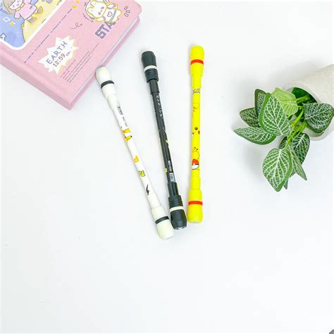 Jual Pen Putar Tongkat Pokemon Pena Putar Tongkat Magnet Spinner Gel Tinta Hitam Motif